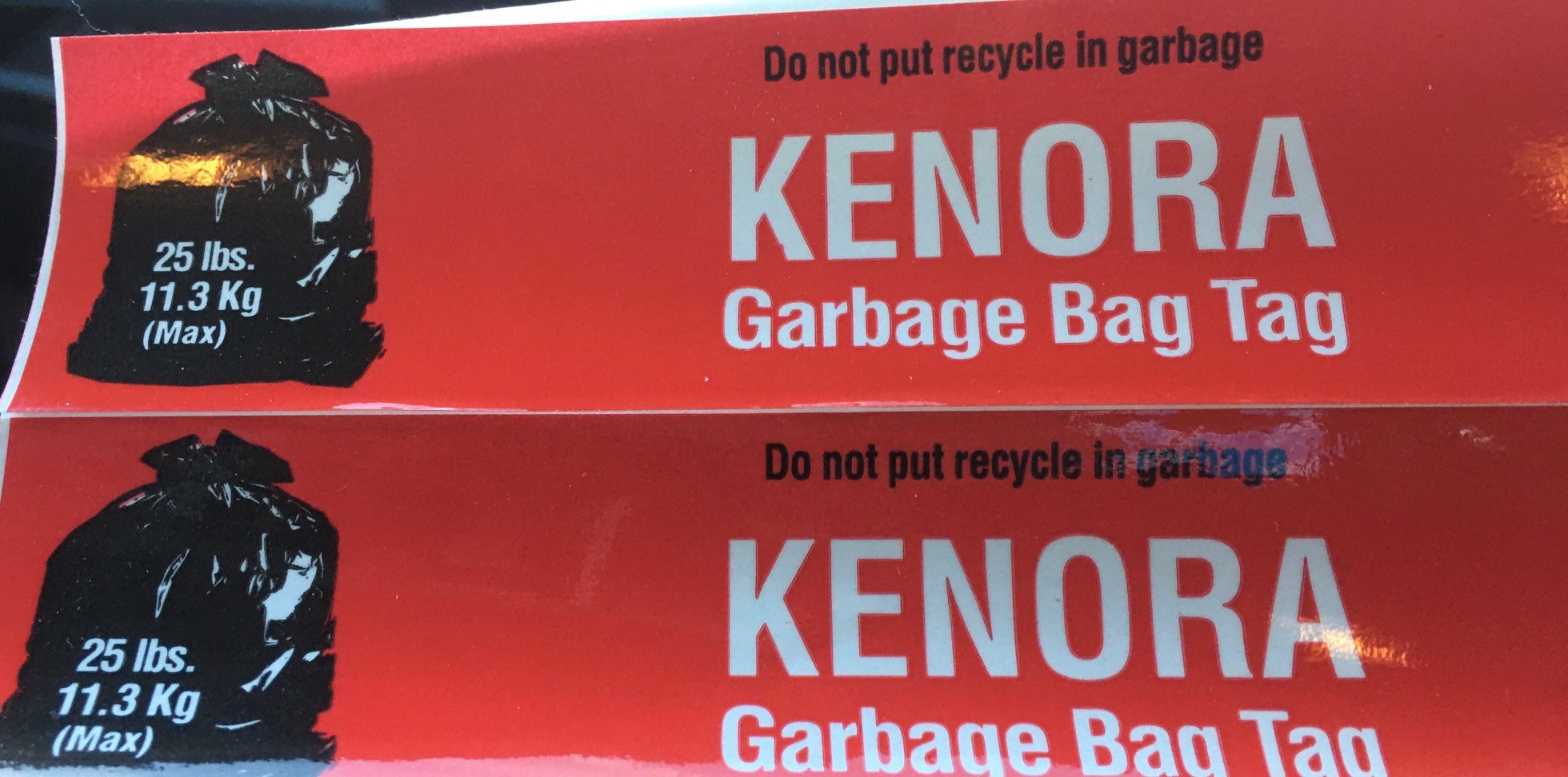Kenora city council looks at increase in cost of bag tags - Your Kenora