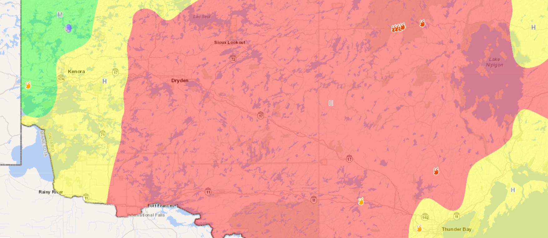 Multiple wildfires burning out of control in northwestern Ontario ...